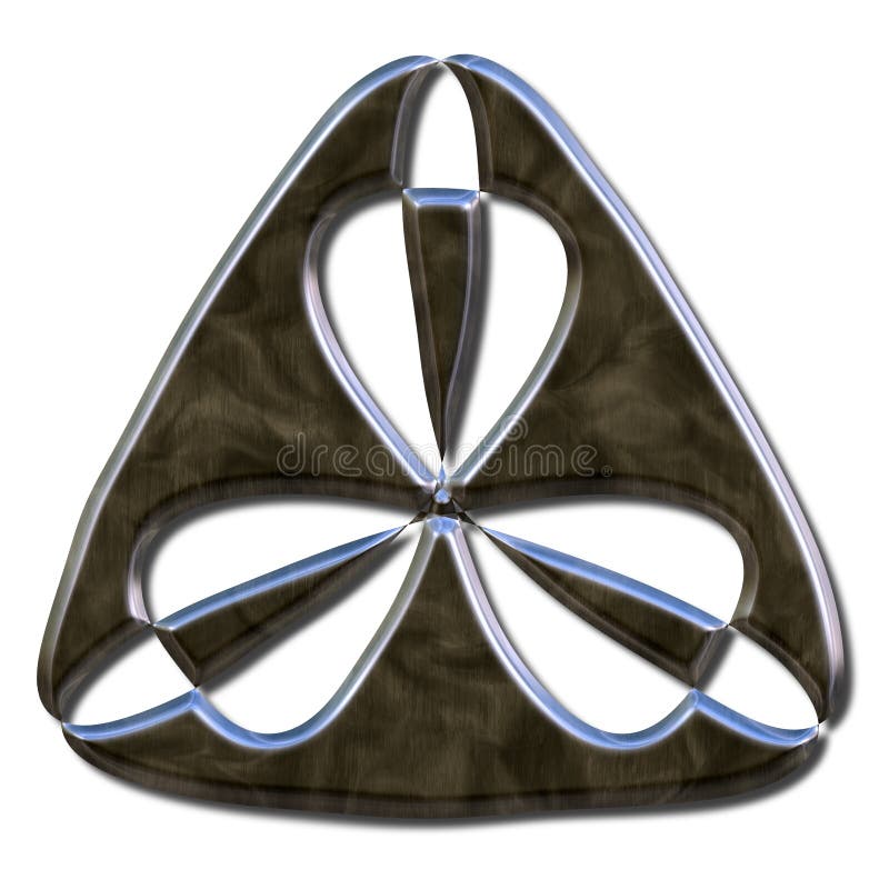 3D Rendering of Delicate Metallic Symbol Stock Illustration ...