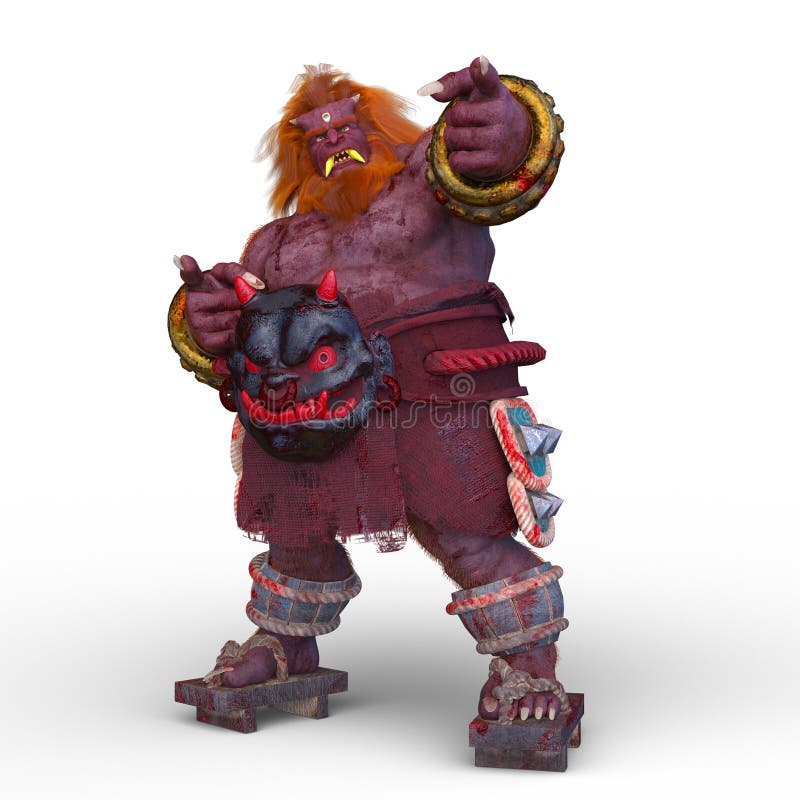 3D rendering of a demon stock illustration. Illustration of fantasy ...