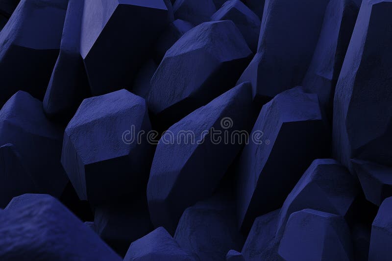 A 3D Rendering Depicts a Futuristic Surface with an Abstract Blue Color ...