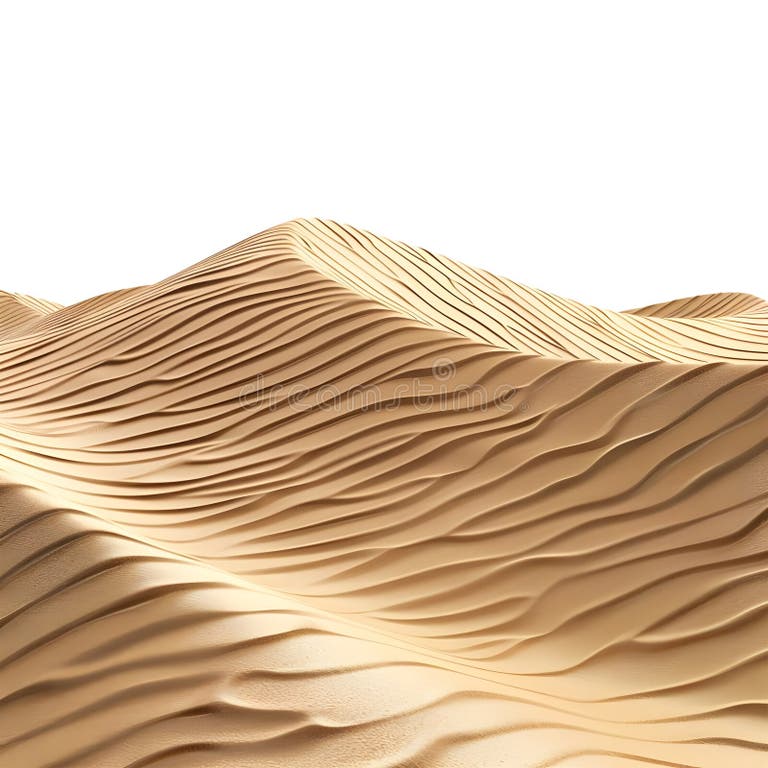 3D Rendering of a Dessert with Sand on Transparent Background - Ai ...