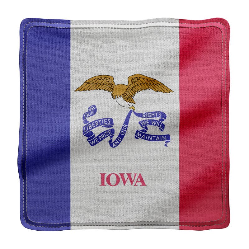 Iowa State flag stock illustration. Illustration of travel - 213957417