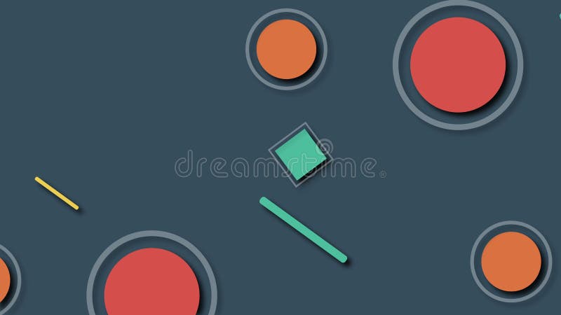 3d Rendering of Different Colorful Shapes. Computer Generated Geometric ...