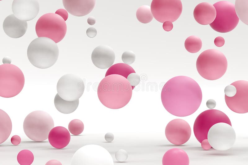 3d Rendering of Different Spheres. Abstract Minimalistic Backdrop for ...