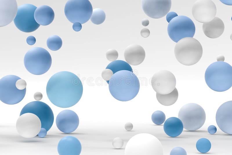 3d Rendering of Different Spheres. Abstract Minimalistic Backdrop for ...