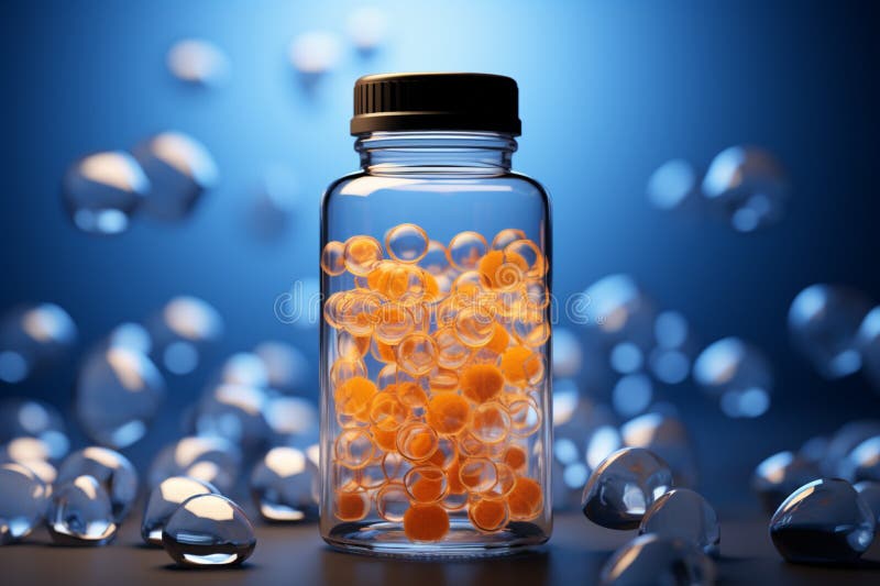 A 3D Rendering and Digital Drawing Showcase a Transparent Virus on a ...