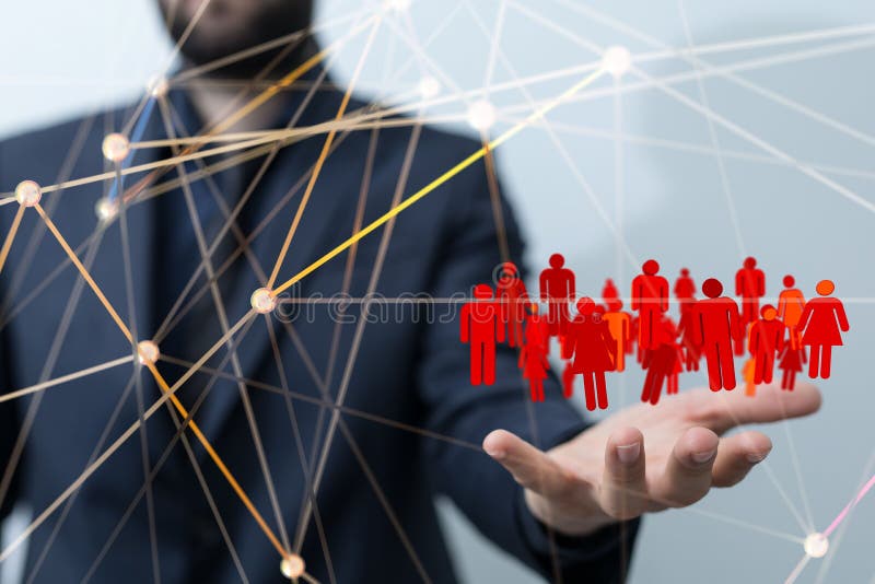 3D Rendering of Digital Human Icons - Digital Business Communication ...