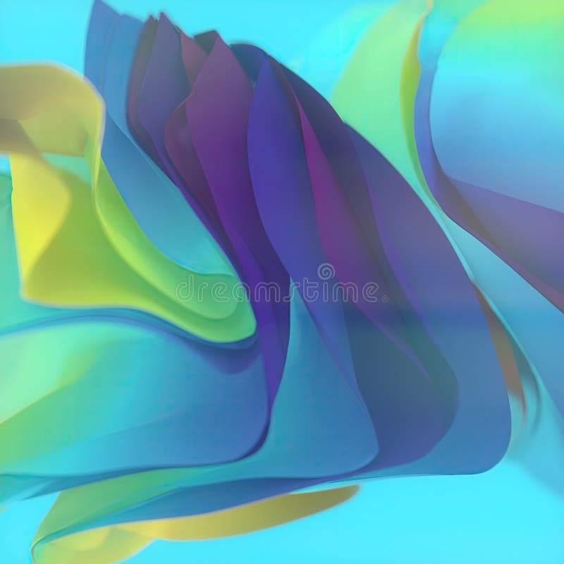 3d Rendering Digital Illustration of Flying Streaks of Bright Stripes ...