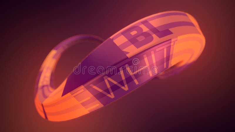 3d Rendering Digital Loop Animation of Mobius Strip. Optical Illusion ...