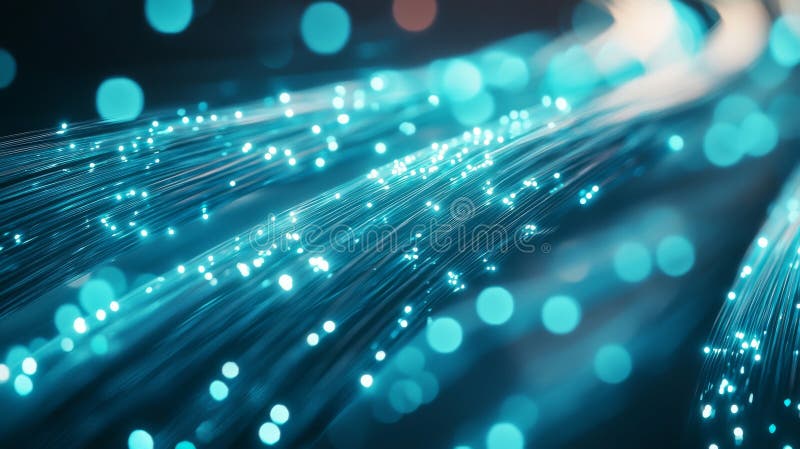 3D Rendering of Digital World Cables and Connections for Data Transfer ...