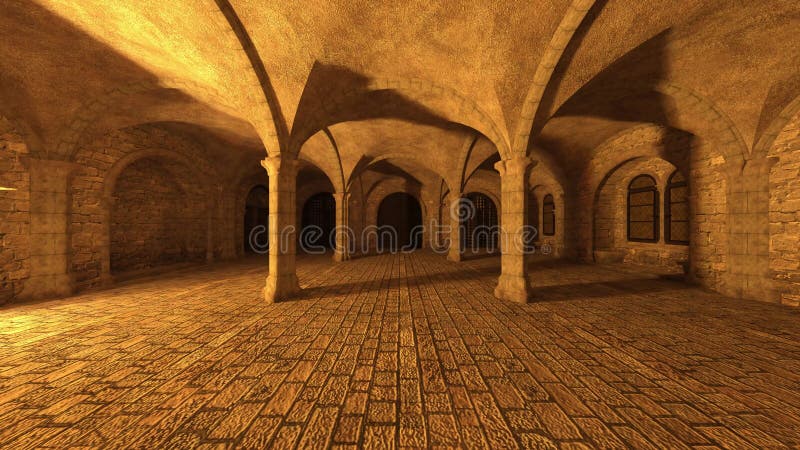 3D Rendering of the Dim Palace Hall Stock Video - Video of rendering ...