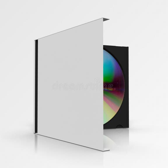 3d Rendering of Disc Case with Disc, Isolated on White Background Stock ...