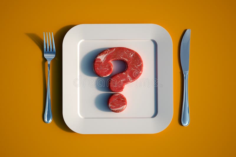 Beef Question Mark Close-up Stock Photo - Image of animal, healthy: 3672170