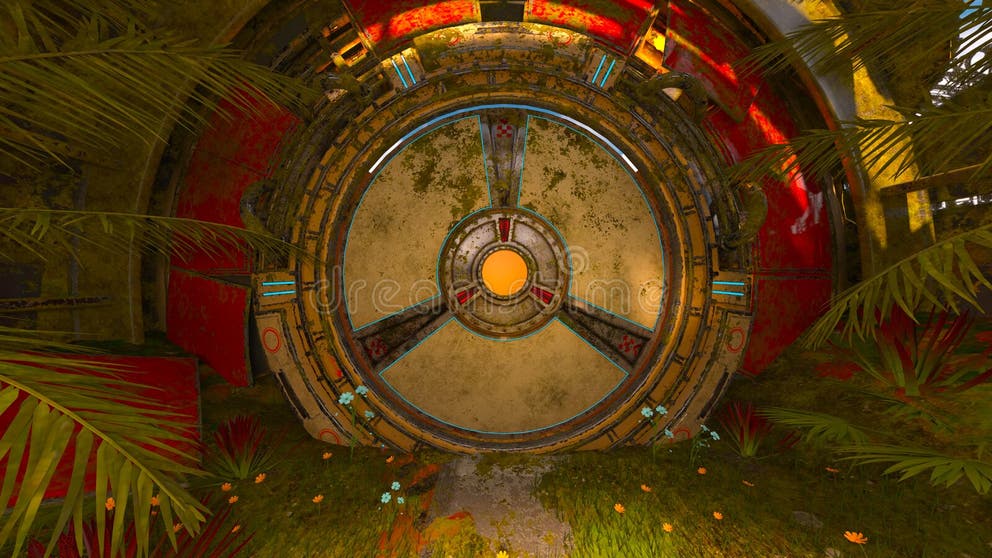 3D Rendering of the Distress Spaceship Stock Illustration ...