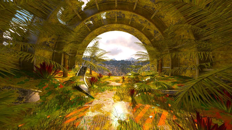 3D Rendering of the Distress Spaceship Stock Illustration ...