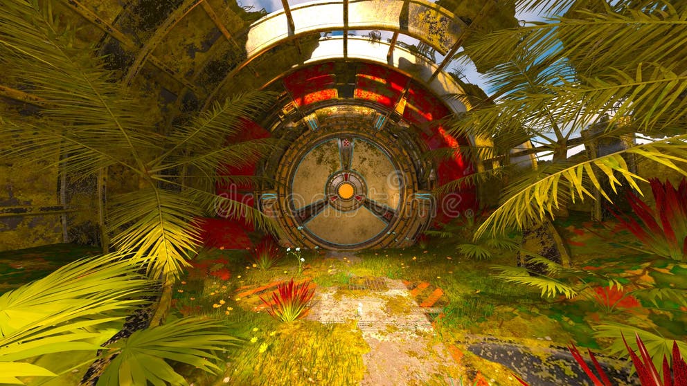 3D Rendering of the Distress Spaceship Stock Illustration ...