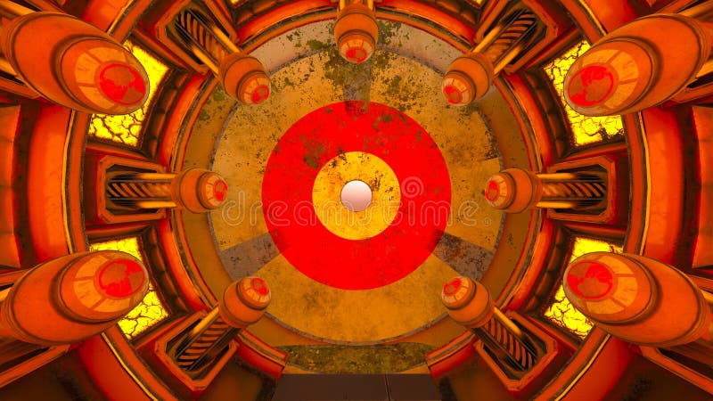 3D Rendering of the Distress Spaceship Stock Illustration ...