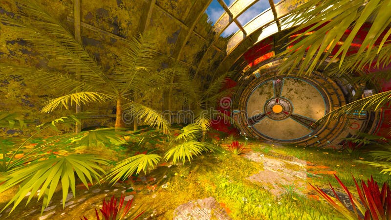 3D Rendering of the Distress Spaceship Stock Illustration ...