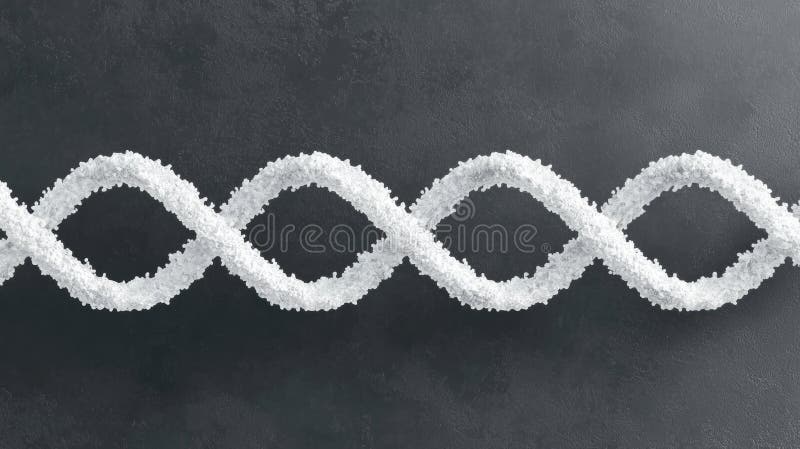 A 3D Rendering of a DNA Double Helix. Stock Illustration - Illustration ...