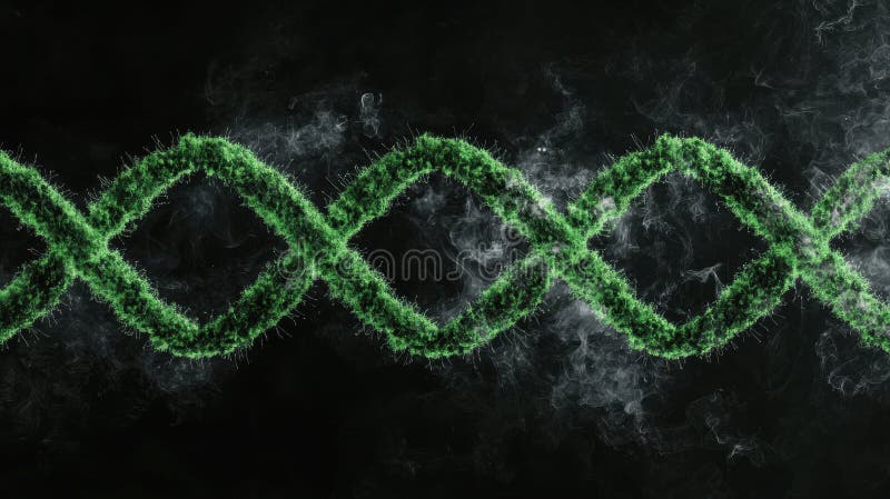 A 3D Rendering of a DNA Double Helix. Stock Illustration - Illustration ...