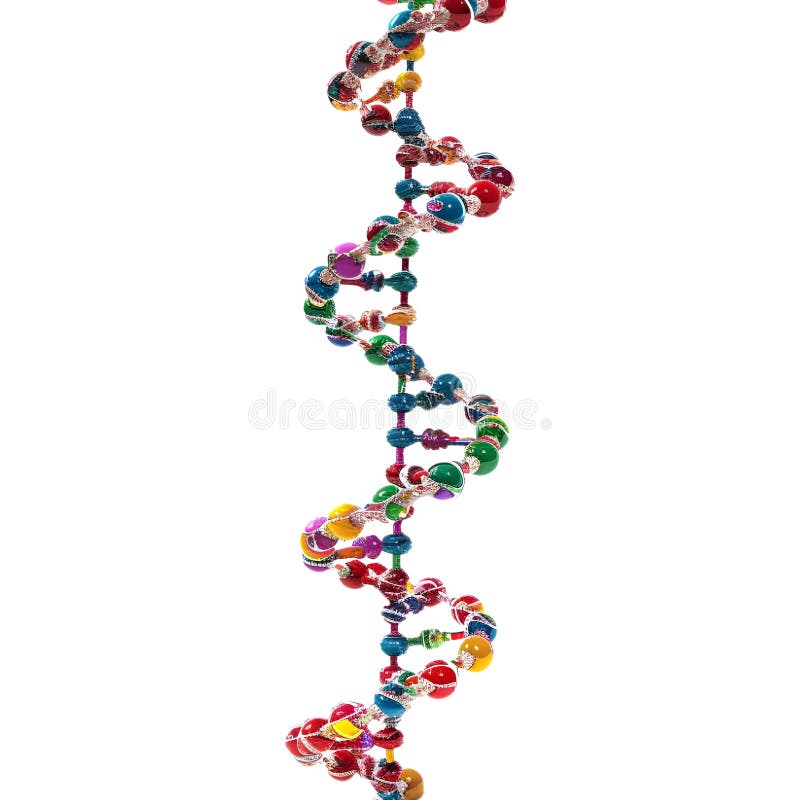 3D Rendering of a DNA Element on Transparent Background - Ai Generated ...