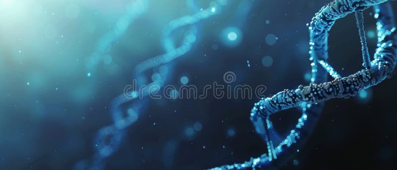 3D Rendering of Double-Stranded Strand of Strands Stock Illustration ...