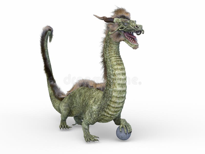 3D rendering of a dragon stock illustration. Illustration of 3dcg ...