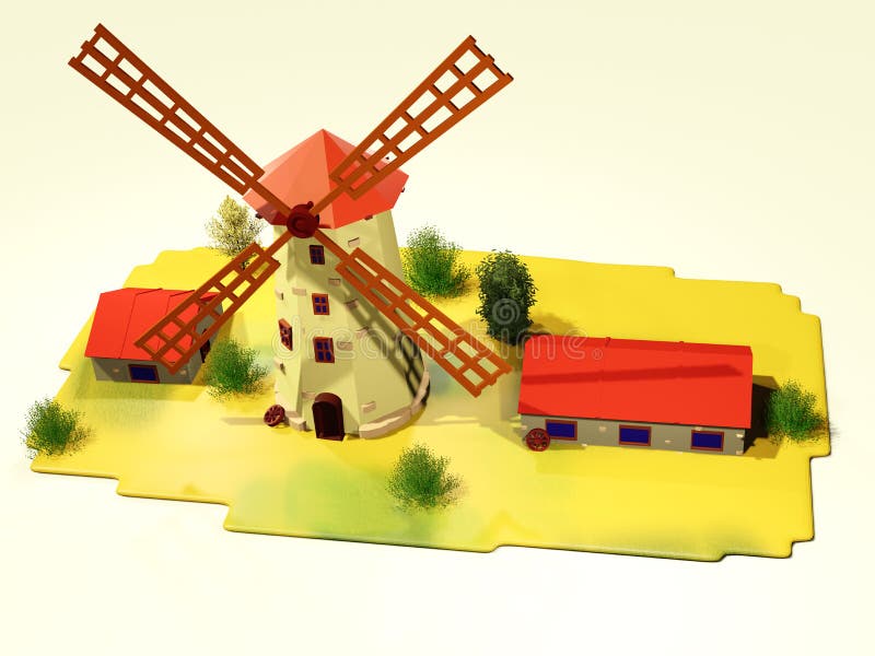 Cartoon Dutch Windmill Stock Illustrations – 773 Cartoon Dutch Windmill ...