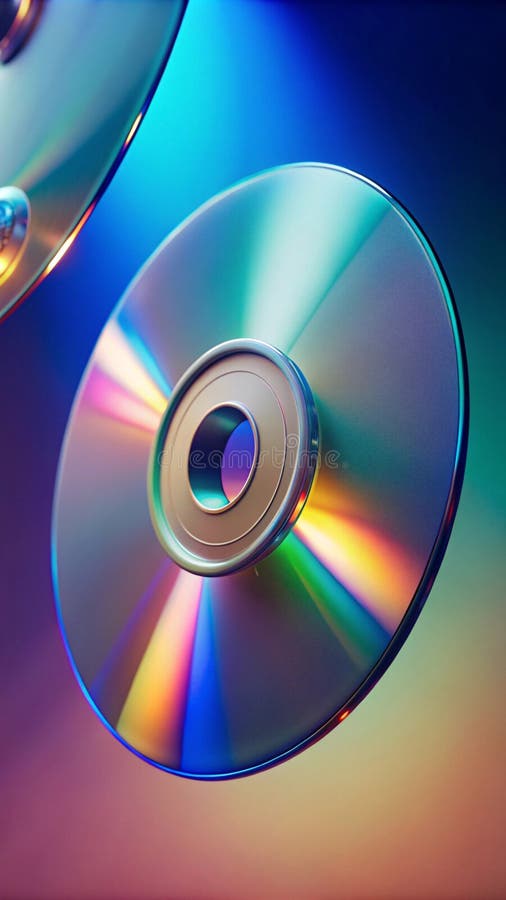 3d Rendering of Dynamic Cd Dvd. Generative AI Stock Illustration ...
