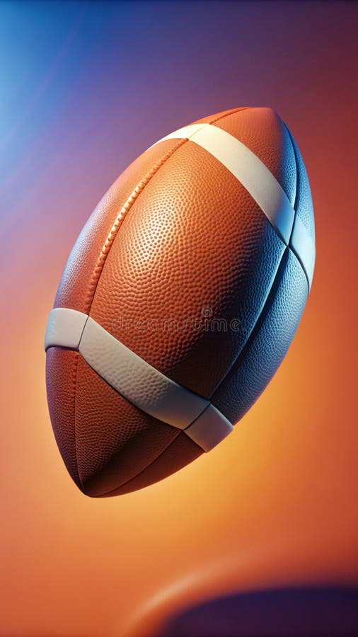 3D Rendering of Dynamic Football Generative AI Stock Illustration ...