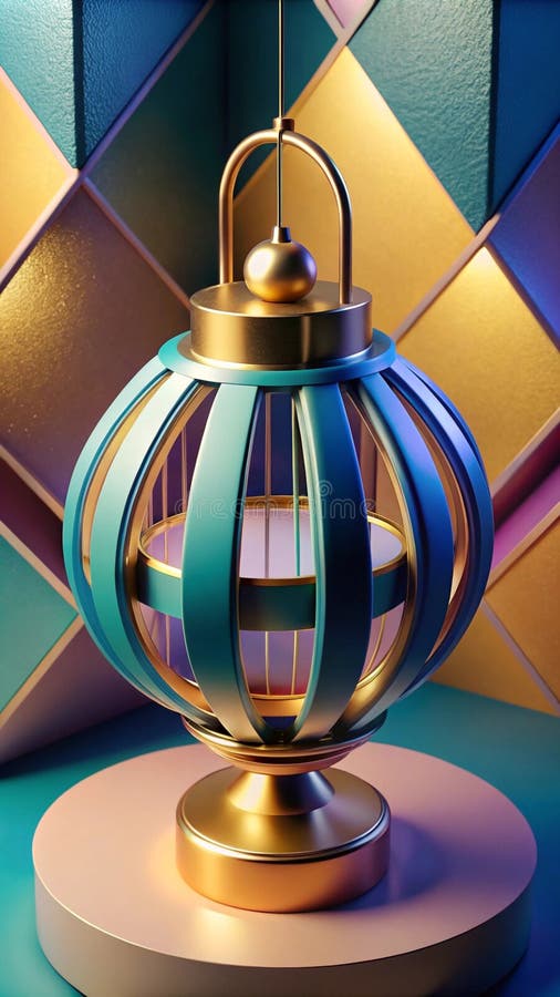 3D Rendering of Dynamic Lantern Generative AI Stock Illustration ...