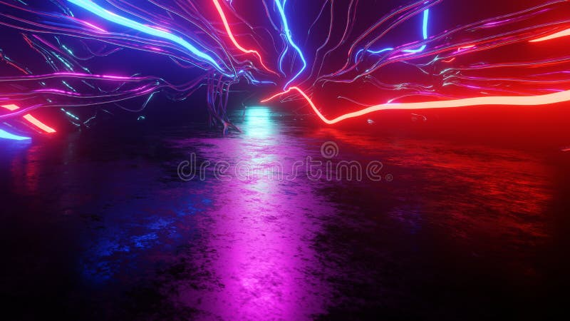 3d Rendering Dynamic Light Motion, Light Lines, High Speed Effect ...