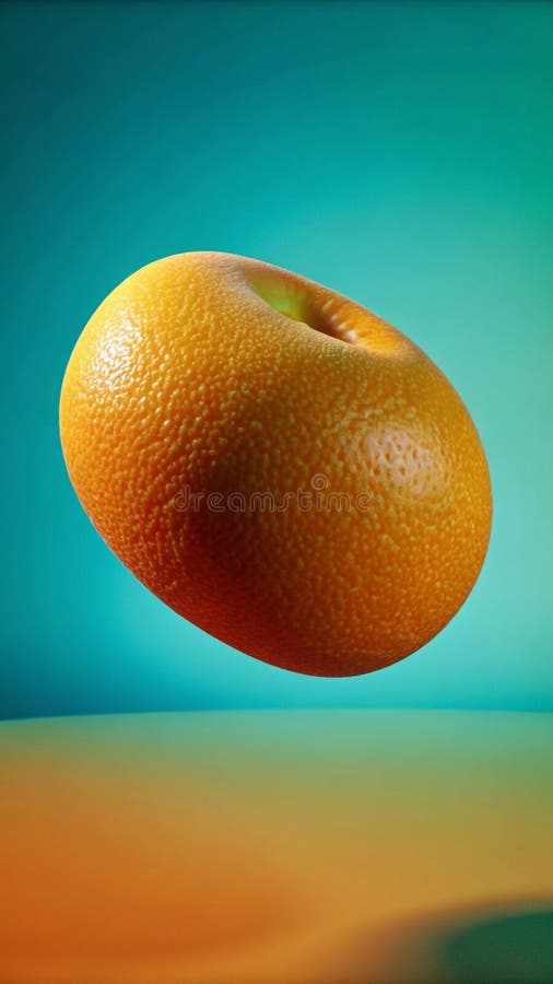 3d Rendering of Dynamic Orange. Generative AI Stock Illustration ...