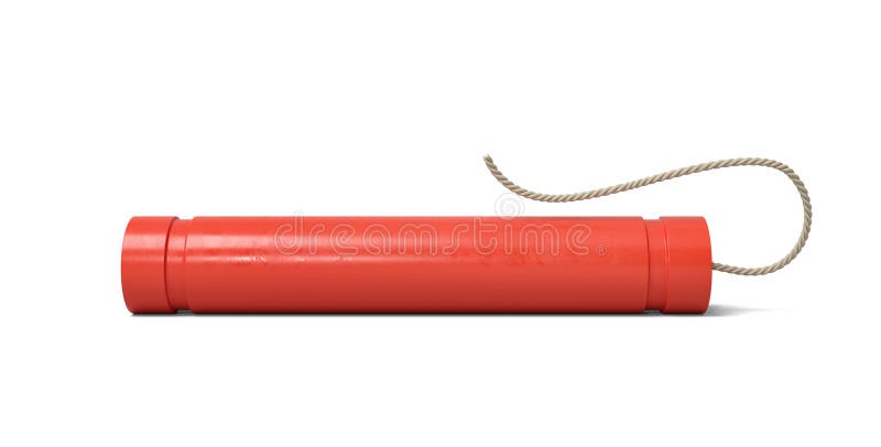 Stick of dynamite isolated stock image. Illustration of isolated - 48171655