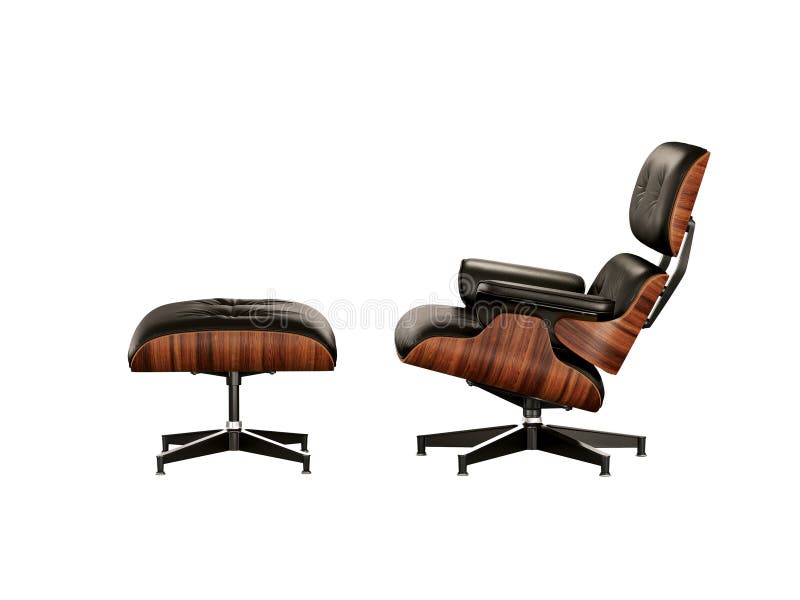 3d Rendering of Eames Lounge Chair Stock Photo - Illustration of table ...