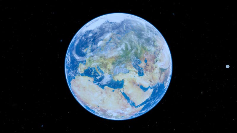 3D rendering of the earth stock illustration. Illustration of planets ...
