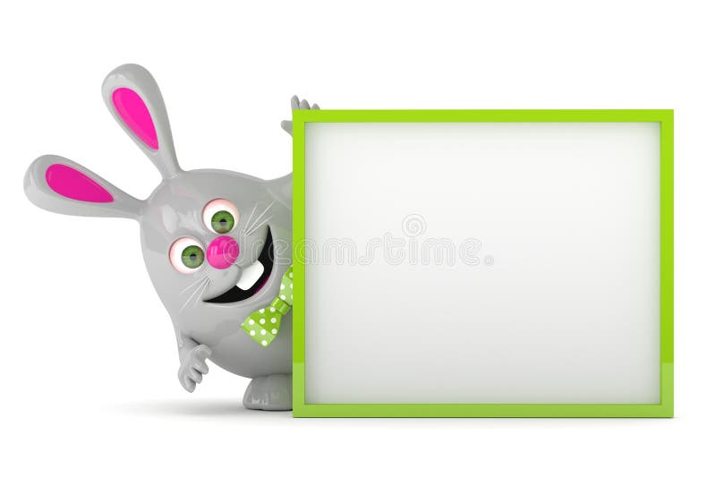 Rabbit Holding Empty White Board Stock Illustrations – 51 Rabbit ...