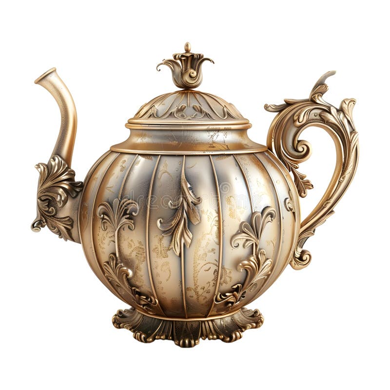 3D Rendering of a Eastern Teapot on Transparent Background - Ai ...