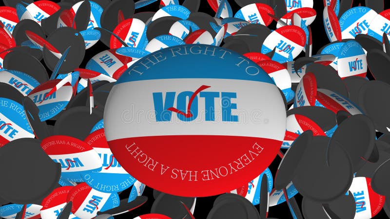 3d Rendering of Election Vote Concept Stock Image - Image of party ...