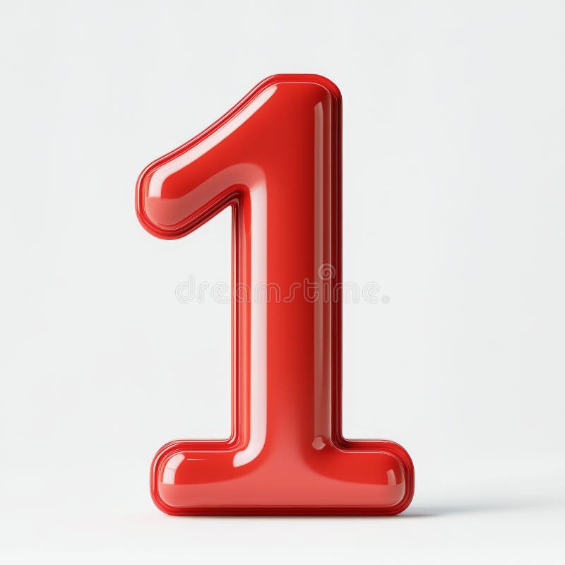 A 3D Rendering of an Email Notification Indicating One New Message in ...