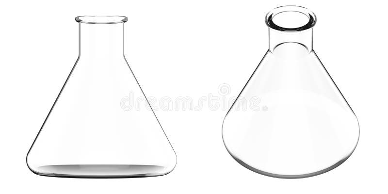 Empty beaker or flask stock illustration. Illustration of container ...