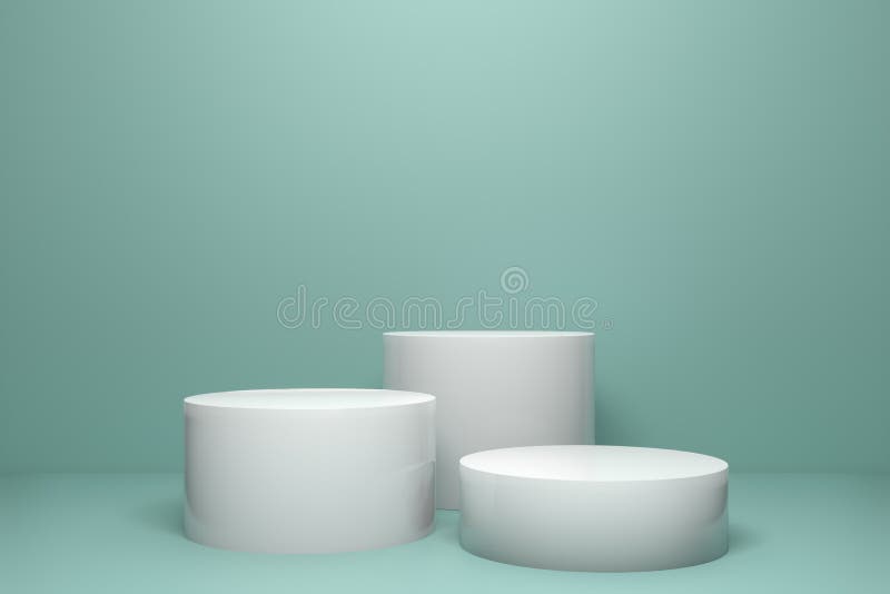 3D Rendering of Empty Display Stand Stock Illustration - Illustration ...