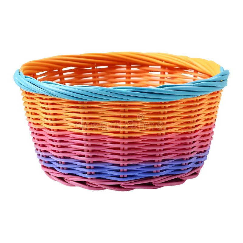 3D Rendering of a Empty Fruits or Vegetables Basket on Transparent Background - Ai Generated ...