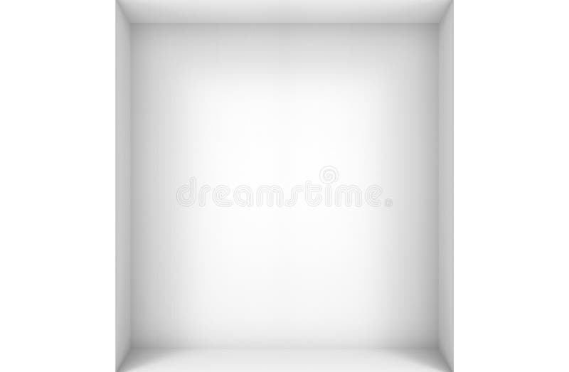Empty Modern Simple Minimal White Corner Room Box Wall Design ...