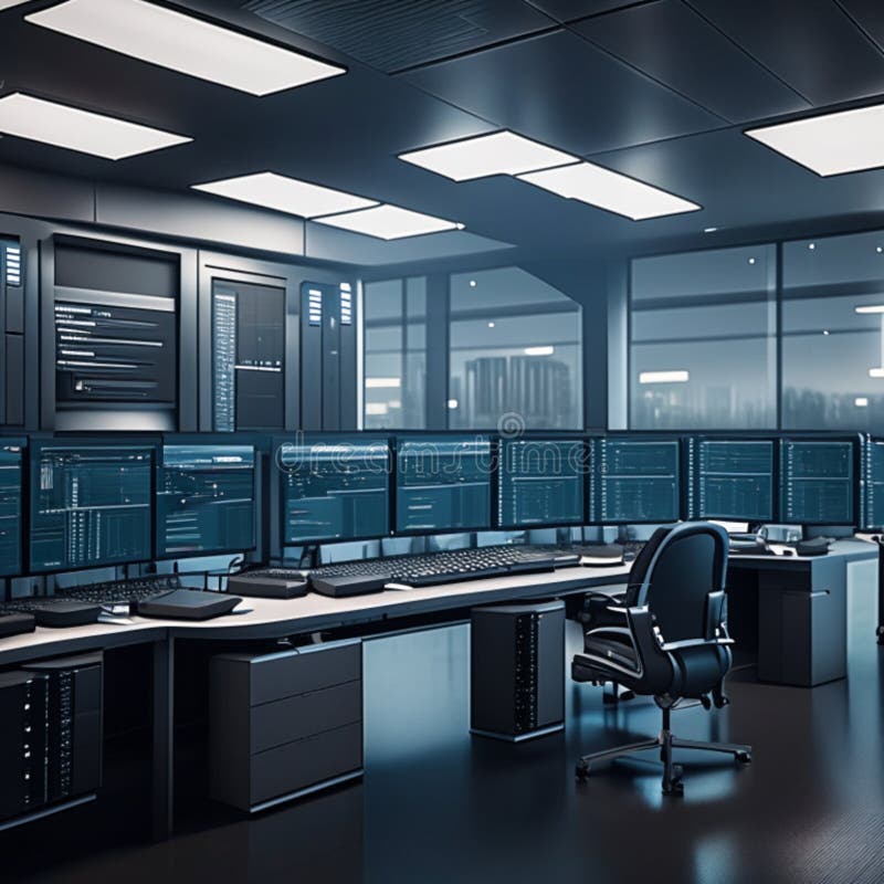 3d Rendering of an Empty Room with a Tile Floor and a Brick Wall Generative AI Stock Vector ...