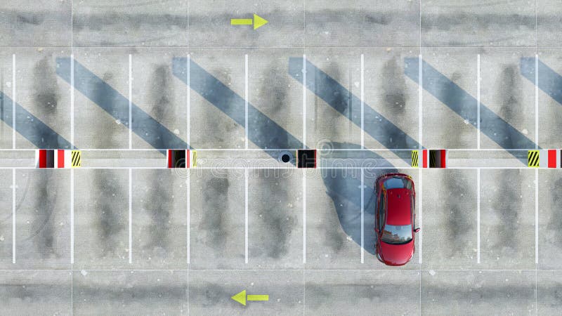 Empty Parking Lot Clipart