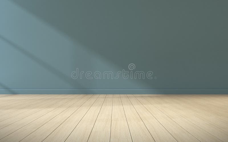 3D Rendering of Empty Room with Shadow on Wall Stock Illustration ...