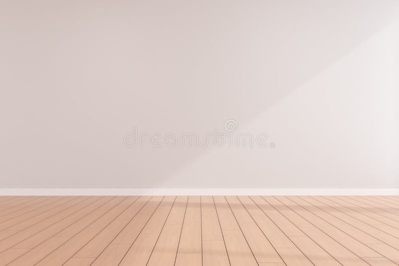 3D Rendering of Empty Room with Shadow on Wall Stock Illustration ...
