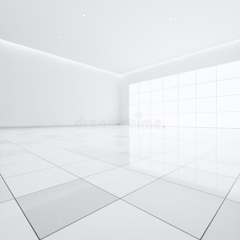 3d Rendering of Empty Room and Tile Floor for Background Stock ...