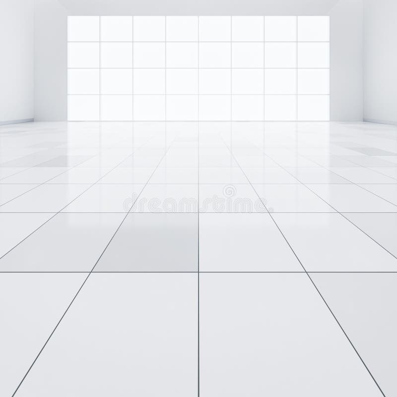 3d Rendering of Empty Room and Tile Floor for Background Stock ...