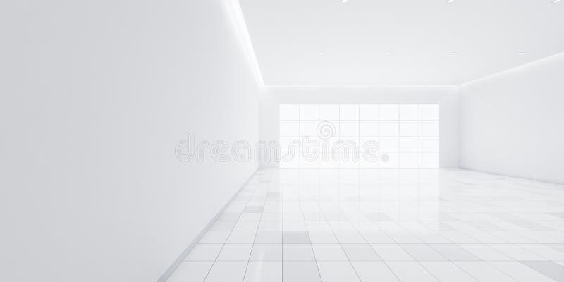 3d Rendering of Empty Room and Tile Floor for Background Stock ...